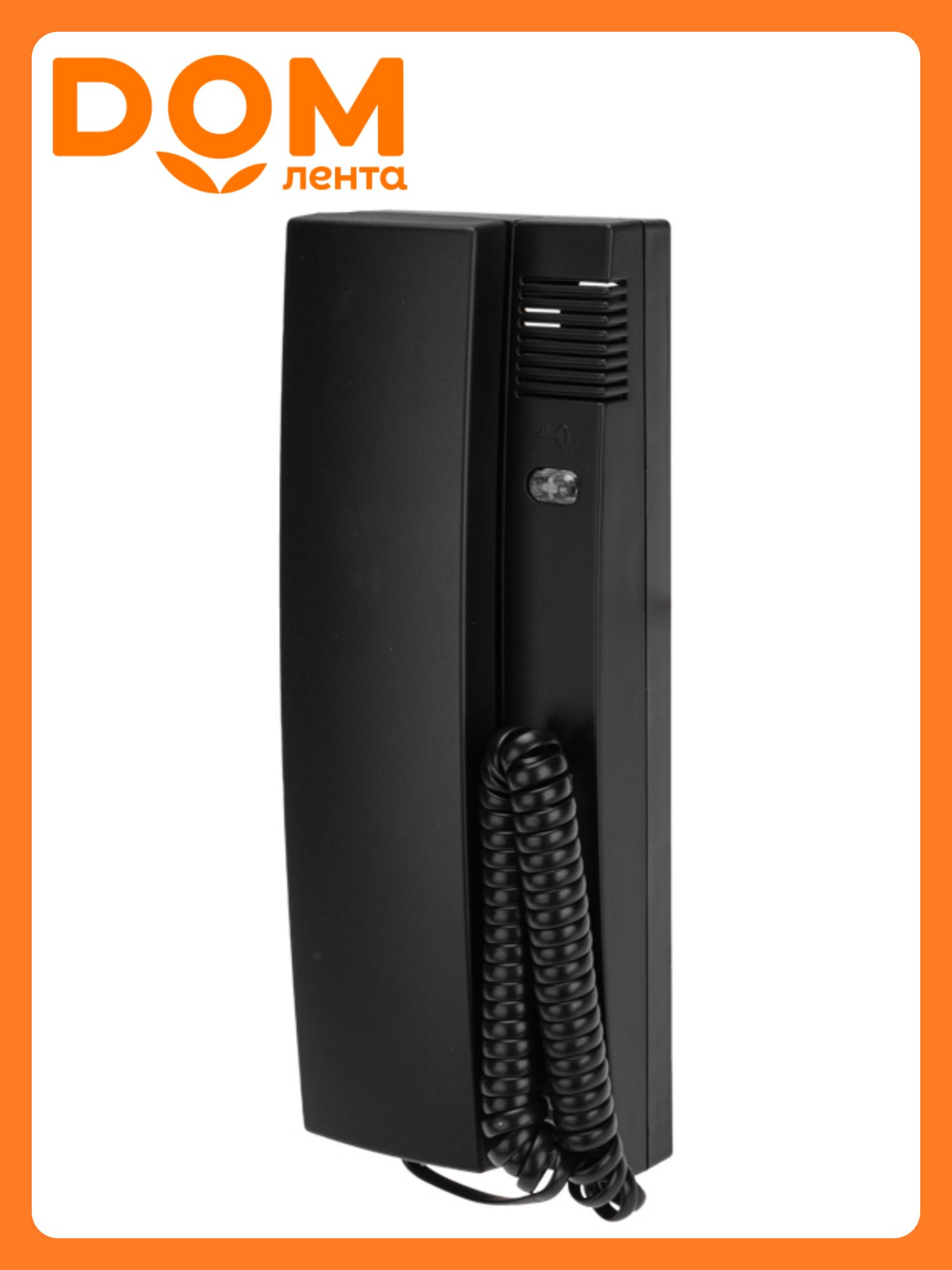 Трубка домофона с индикатором и регулировкой звука RX-320, черная REXANT