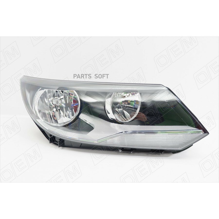 Фара правая VOLKSWAGEN TIGUAN 1 2011-2016, галоген от официального дистрибьютора, OEM, артикул OEM0243FR