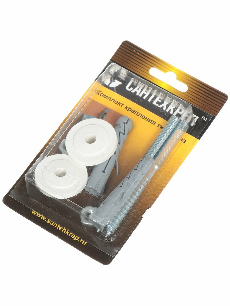 Комплект крепления для умывальника СантехКреп Тюльпан 1.3.2, надежный монтаж сантехники, производство Россия