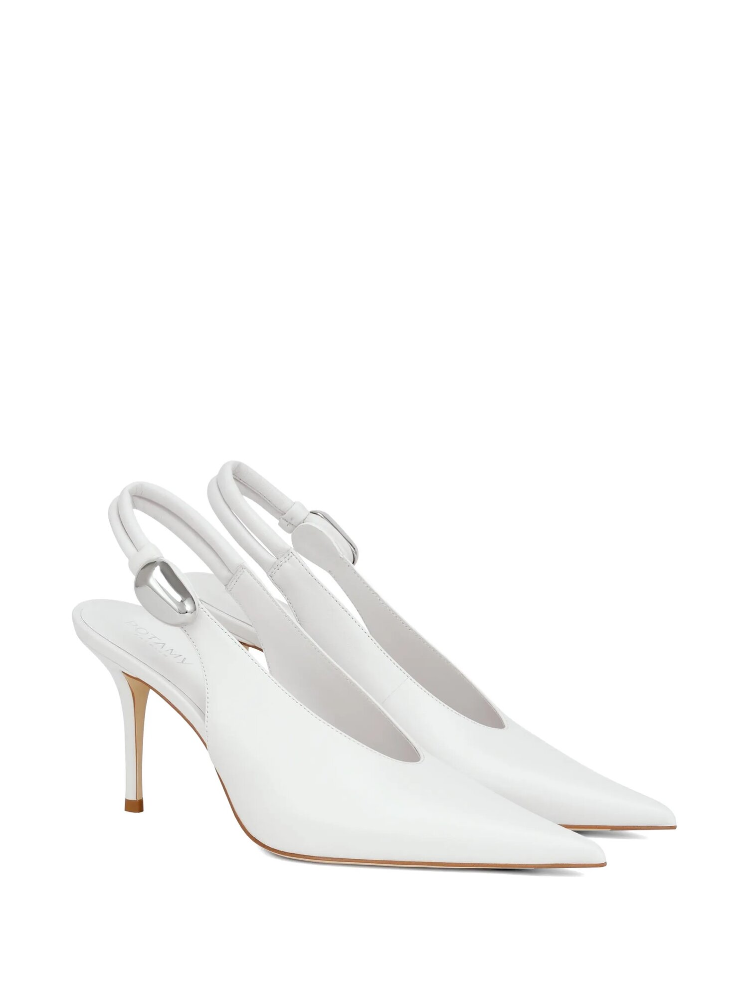 Туфли POTAMY Slingback pumps, размер 39, white — фото 1