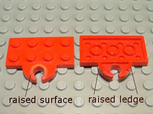 Деталь Lego 737a Plate, Modified 2 x 4 with Train Coupler Open for Magnet