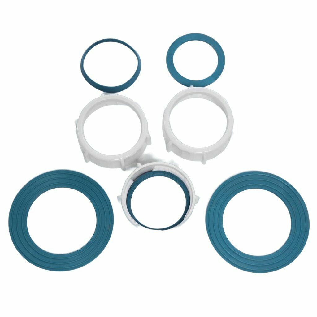 Ремкомплект для сифона Инкопласт RK-04, набор прокладок и гаек для моек и ванны, Россия