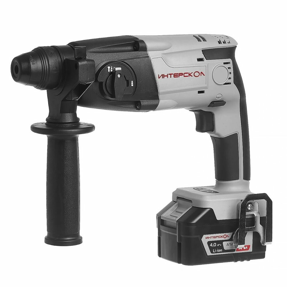 Ударная дрель-шуруповерт Интерскол ДАУ-10/12В, 2.5Ач, черный/серый, (329.4.1.74)