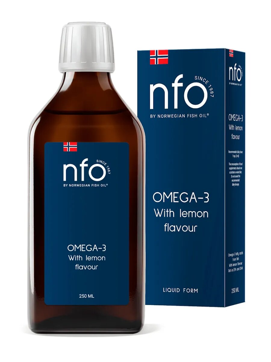 NFO Omega-3 with Lemon flavor Омега-3 со вкусом лимона фл 25