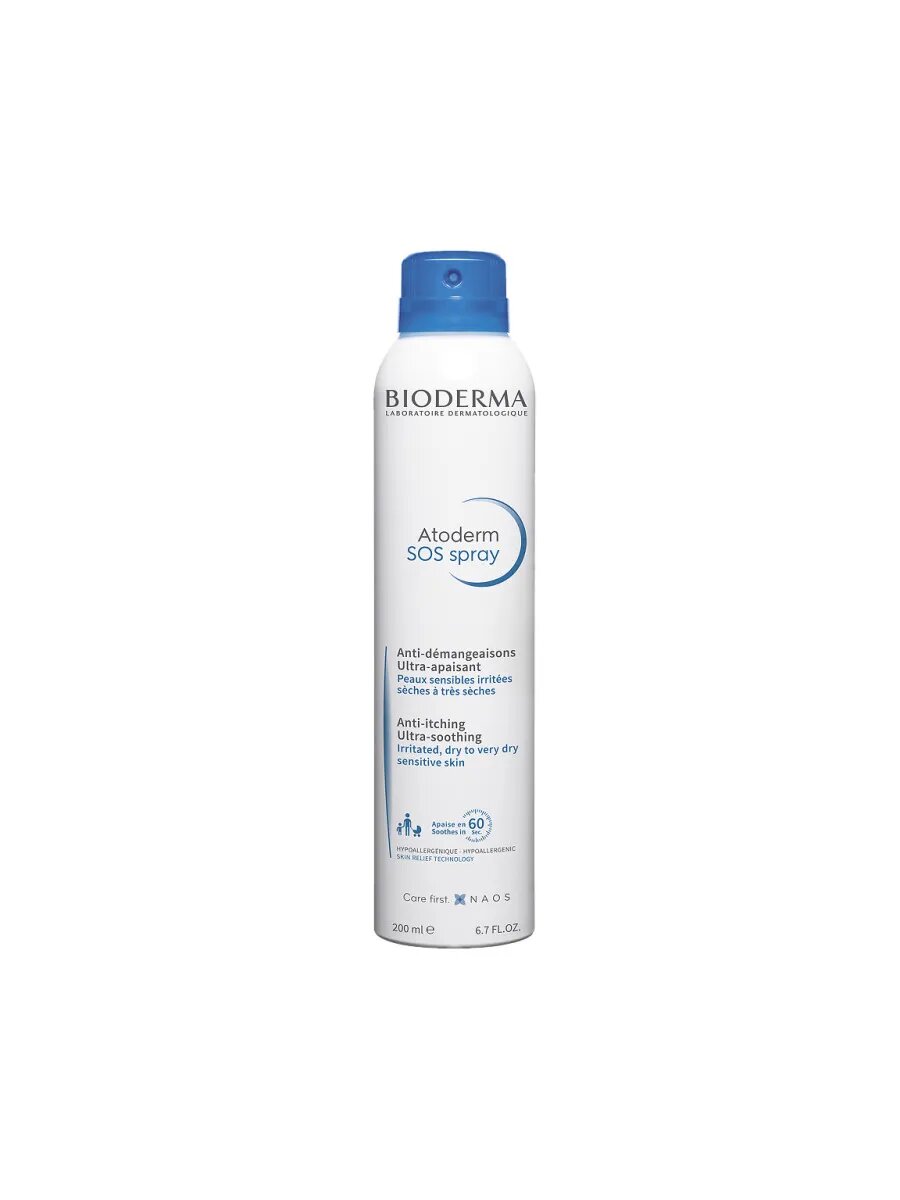 Bioderma Atoderm SOS Спрей против зуда для сухой и очень сух