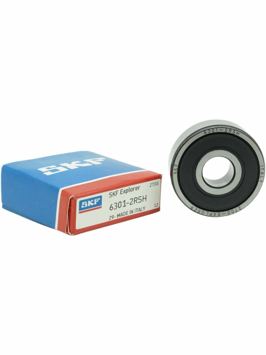 Подшипник SKF 6301-2RSH (12x37x12 мм), закрытый, влагостойкий