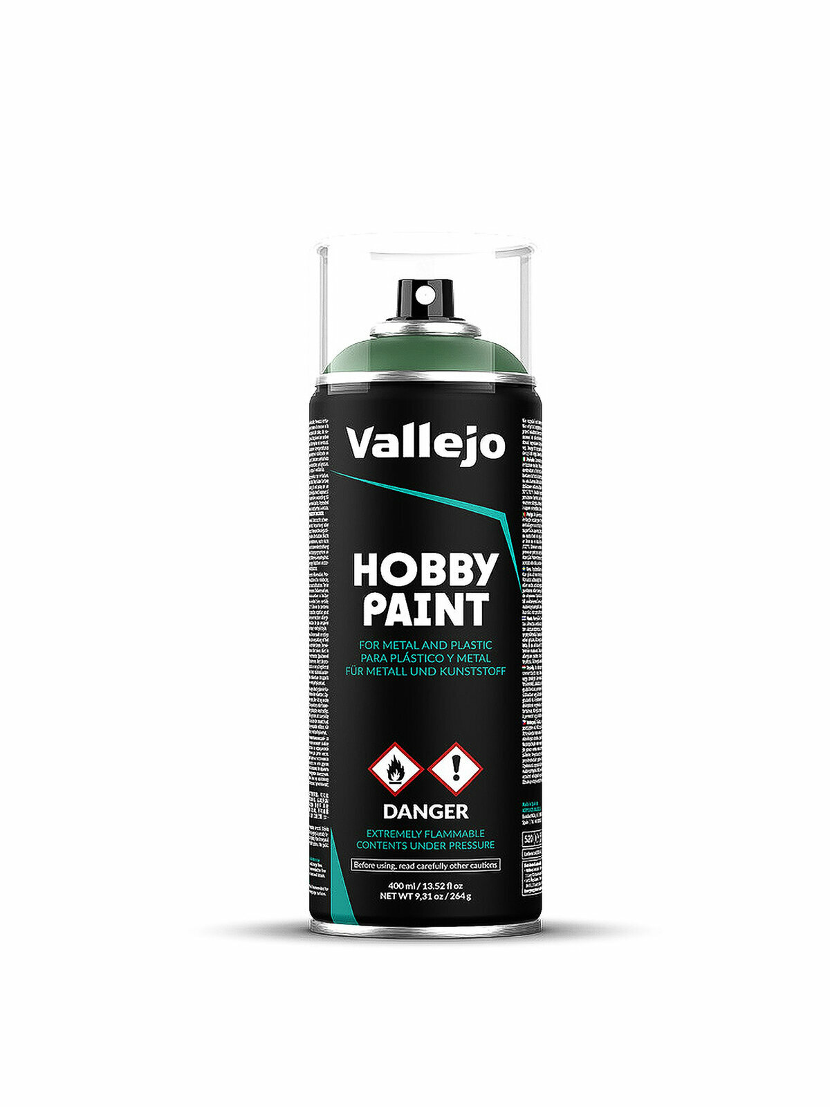 Аэрозольная грунтовка Vallejo серии Aerosol - Sick Green 28028, 400 мл