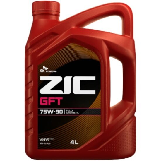 Трансмиссионное масло Zic GFT 75W-90 синтетическое 4 л
