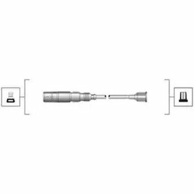 Комплект проводов высоковольтных M.MARELLI 941319170086 Audi 80, 100, A4, A6, A8 2.4-2.8 90-05, Vw Passat 2.8 96-00, Sharan 2.8 96-00, Vento 2.8 92-98