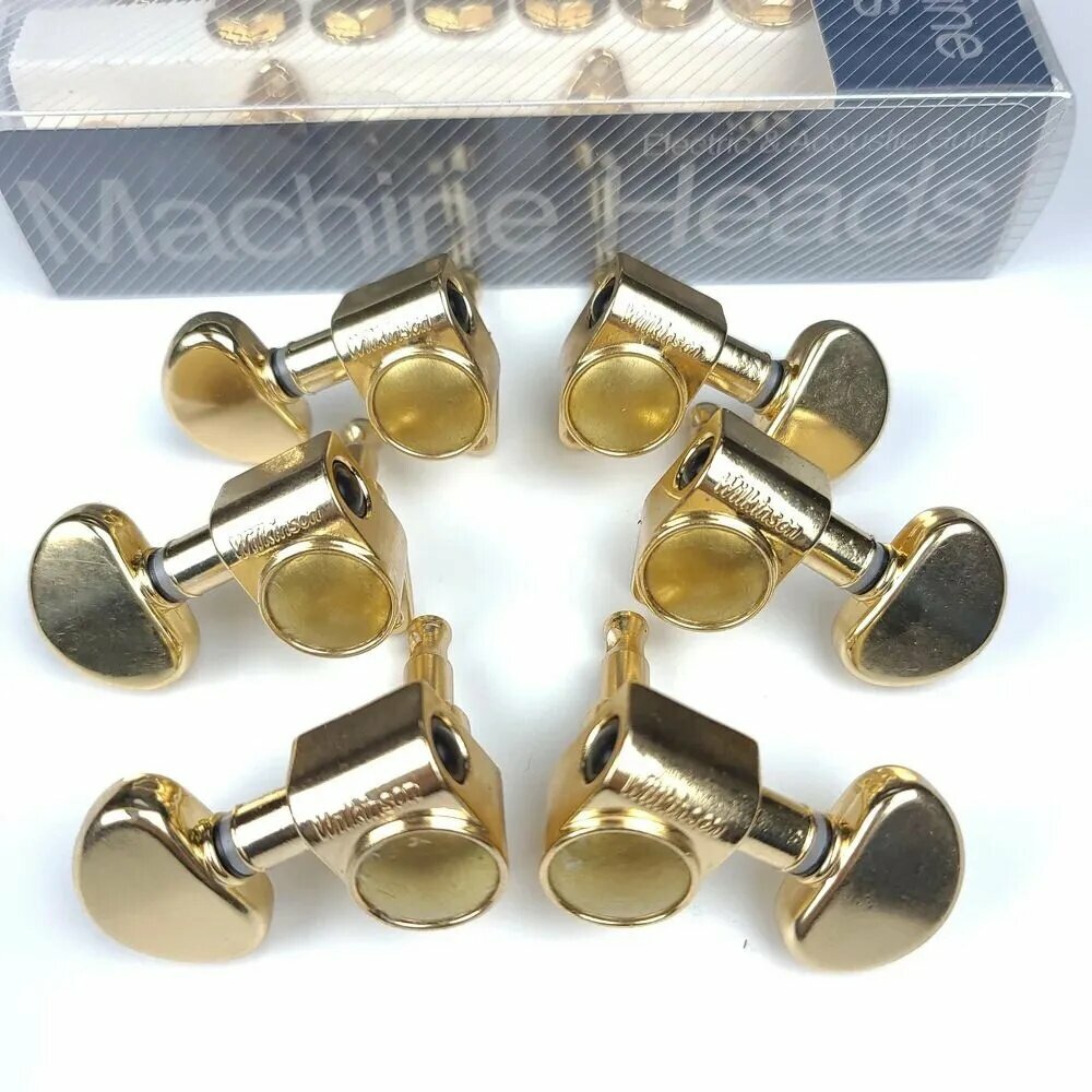 Wilkinson WJ303 Golden 3R3L Ключи для тюнинга Пеги 1: 19 Тюнеры для гитарных головок для Les Paul LP SG Электрическая или акустическая гитара