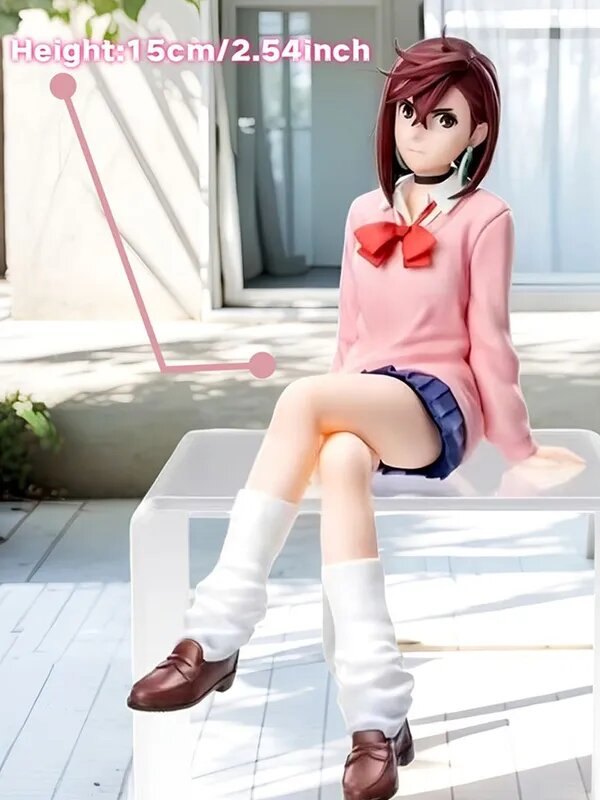 Аниме-фигурка Dandadan Ayase Momo Положение сидя 15cm