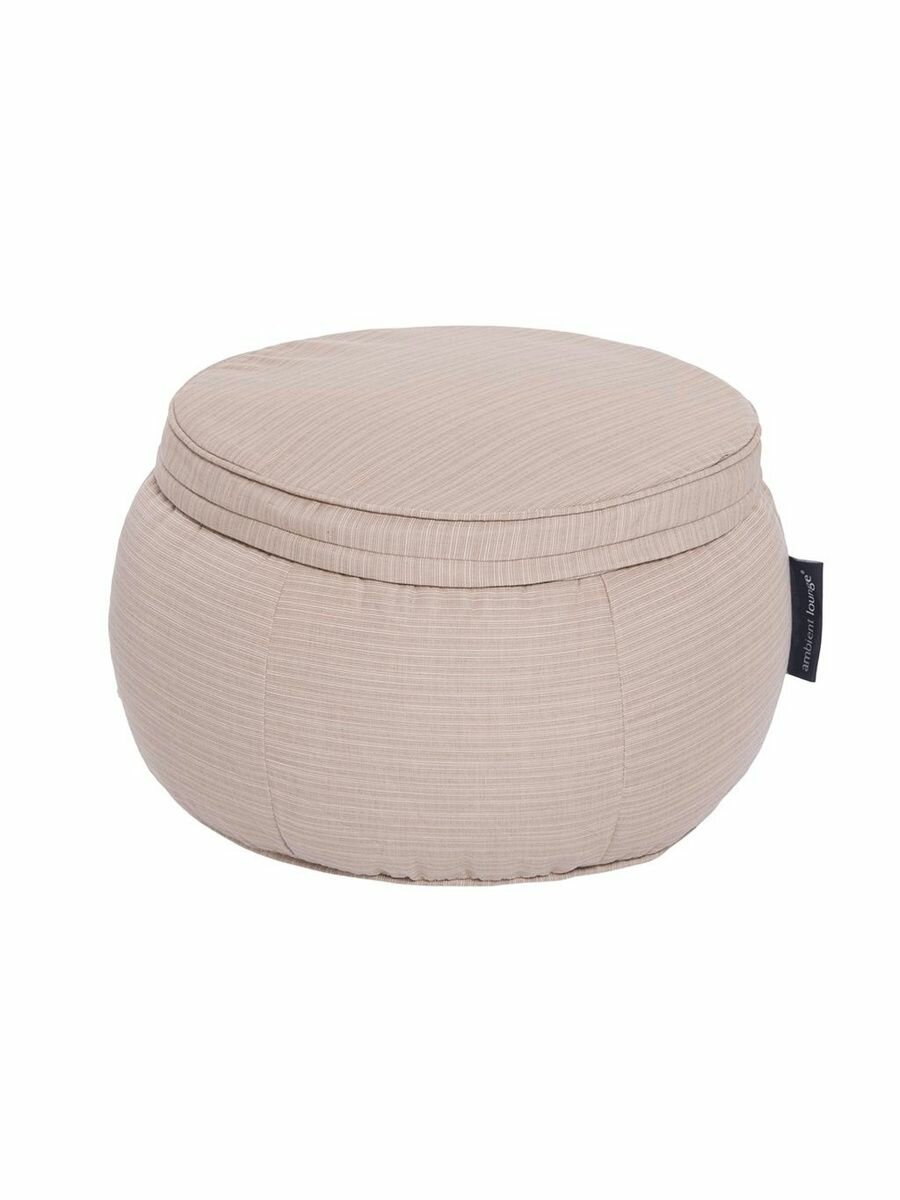 Бескаркасный пуф для ног aLounge - Wing Ottoman - Thermo Beige (оксфорд, бежевый) - садовая мебель в стиле лофт для террасы, веранды, беседки, бассейна