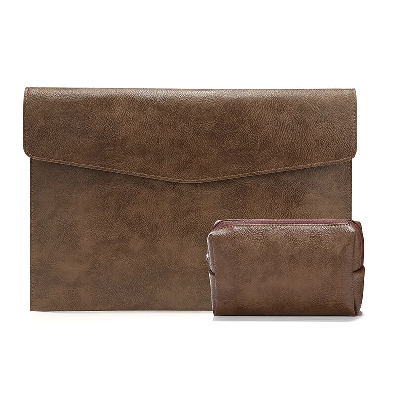 Кожаный чехол для MacBook Air Brown Set A1502 A1425 A1369