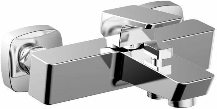 Смеситель для ванны с душем Aquanet Gotic AF440-20С настенный, однорычажный, хром, глянцевый, латунный, без лейки, с керамическим картриджем