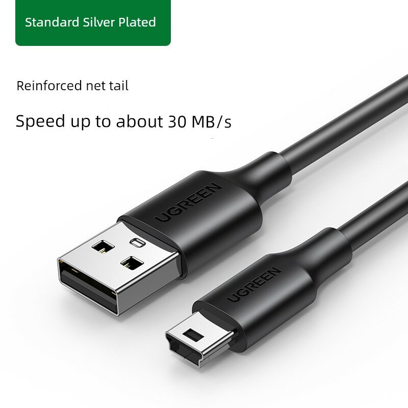 Кабель 1 м USB к Mini USB для автомобильной камеры, мобильного хранения, MP3-плееров - черный