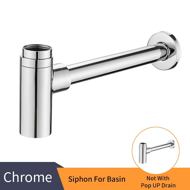 Сифон для раковины Chrome OWOFAN WF-6920