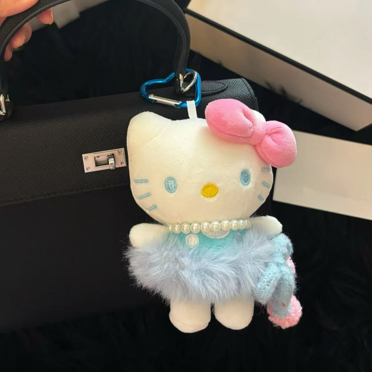 Плюшевая игрушка-брелок Hello Kitty Little Chef, подвеска на рюкзак в виде котика KT, украшение для девочек.