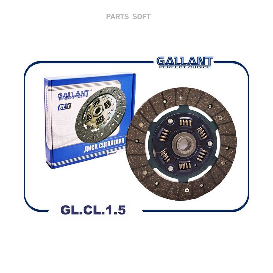 Диск сцепления Gallant Lada Largus 8V/16V, Logan 1.4/1.6 GALLANT GLCL15