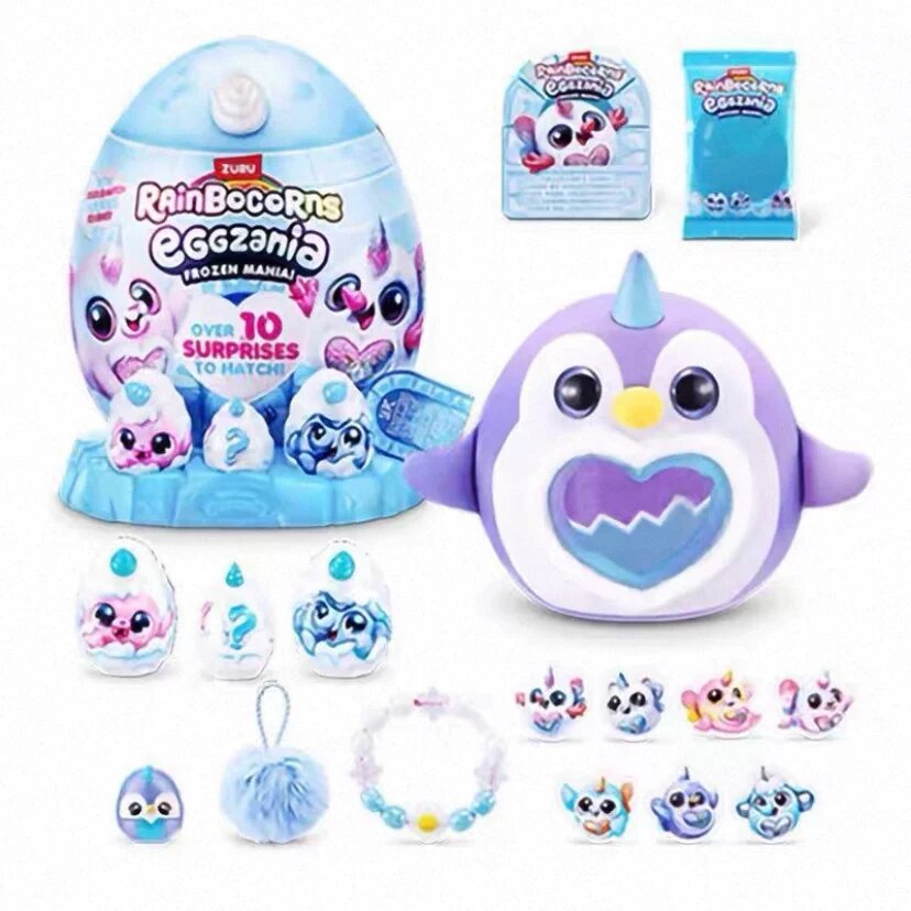 Мягкая игрушка-сюрприз ZURU Cloud Wave Unicorn Fantasy Snowball Magic Egg Hugable Planet Unicorn Trendy Blind Box 92119