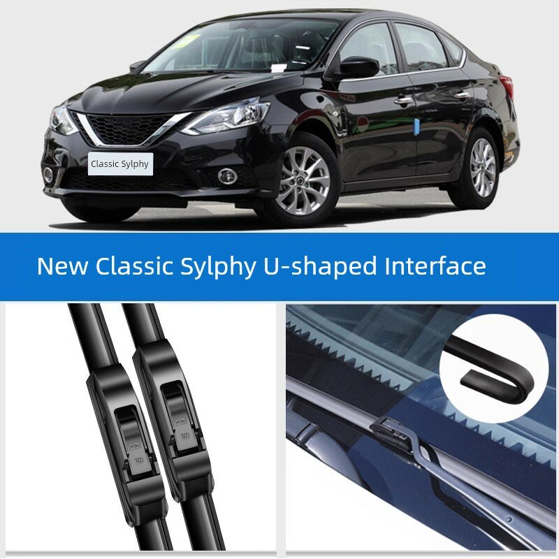 Оригинальные дворники Nissan Sylphy 2021-2024, OEM замена, классический комплект с U-образным разъемом