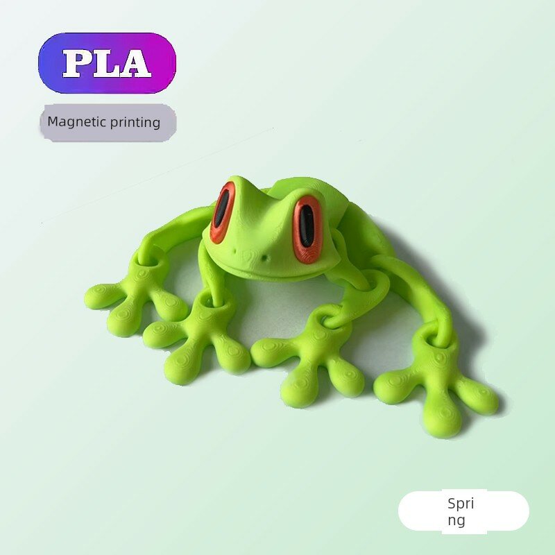 Магнитная фигурка лягушки 3 цвета весенние 20 см, 3D-печать из ПЛА