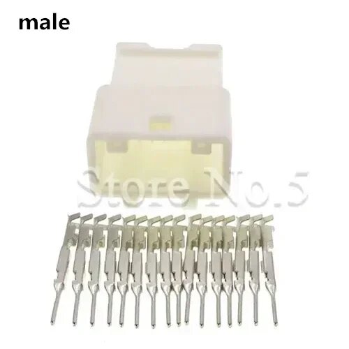 Автомобильный разъем 16 контактов, 0.7 мм, male, Цвет: 1 set