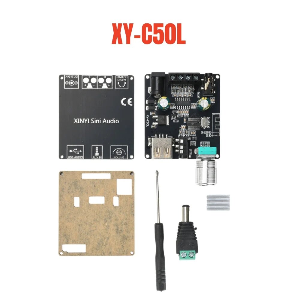 Усилитель Bluetooth XY-C50L 50W, 5-24В