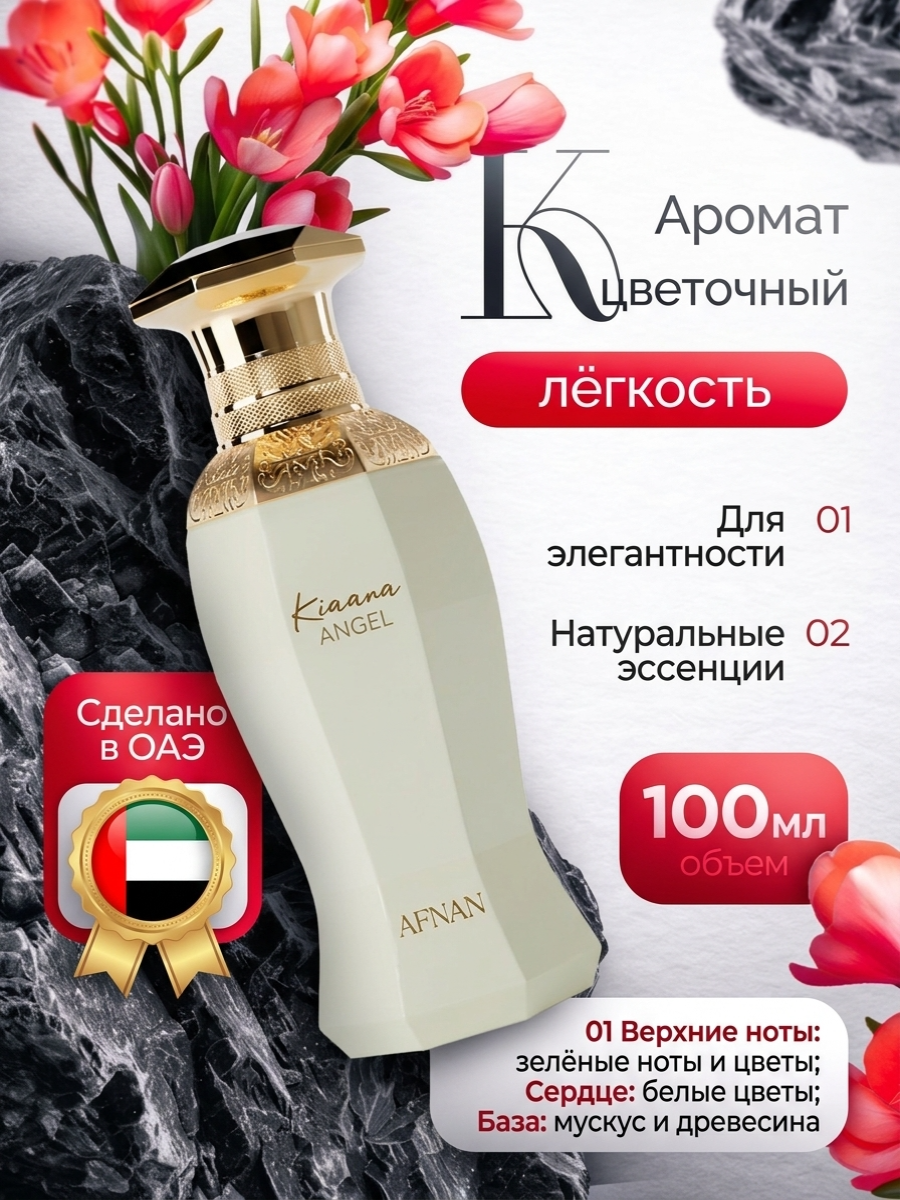 Afnan Kiaana Angel парфюмерная вода женская 100 мл цветочно-фруктовый аромат 2024