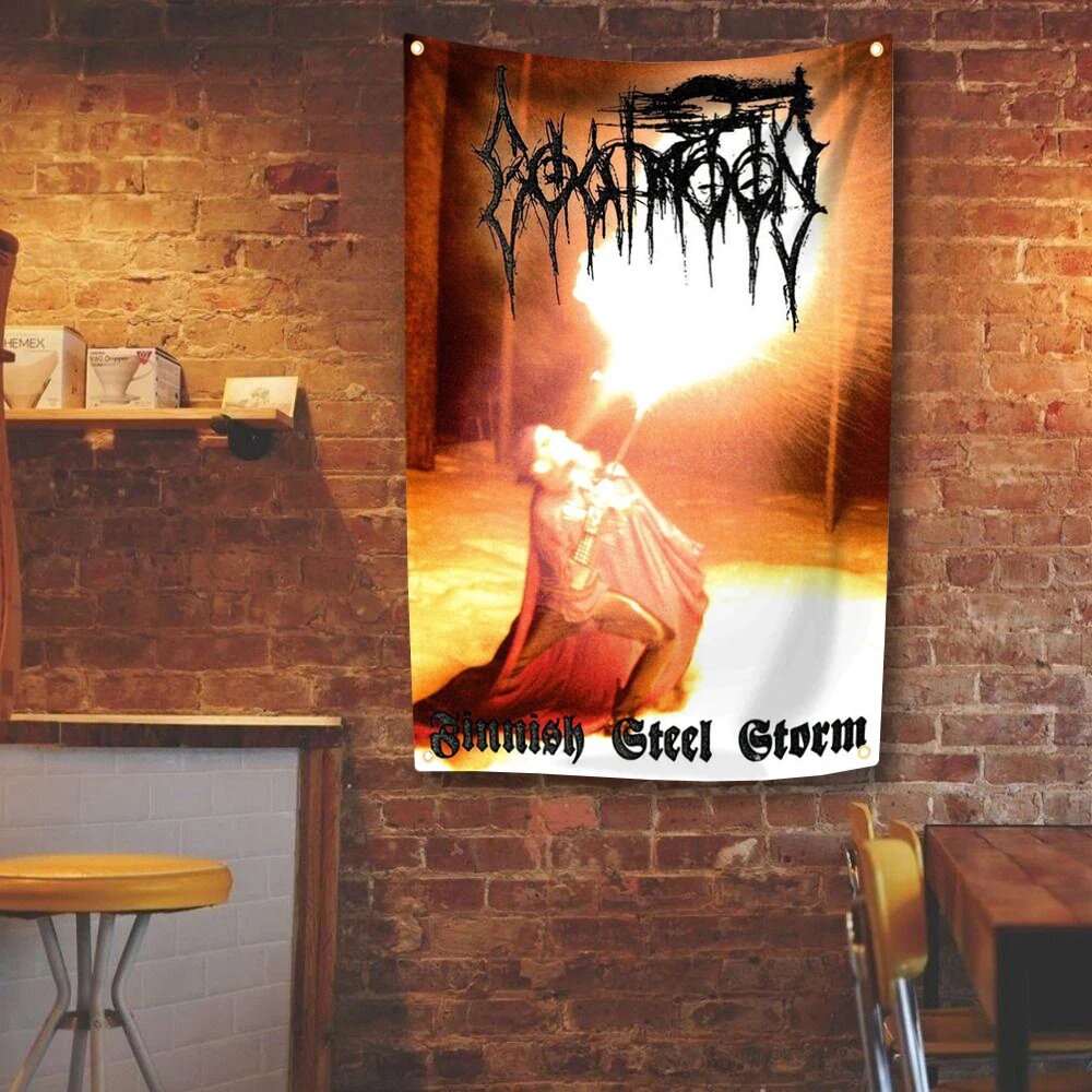 Флаг Deathmoon Finnish Steel Storm 60x90cm, 4 Grommets