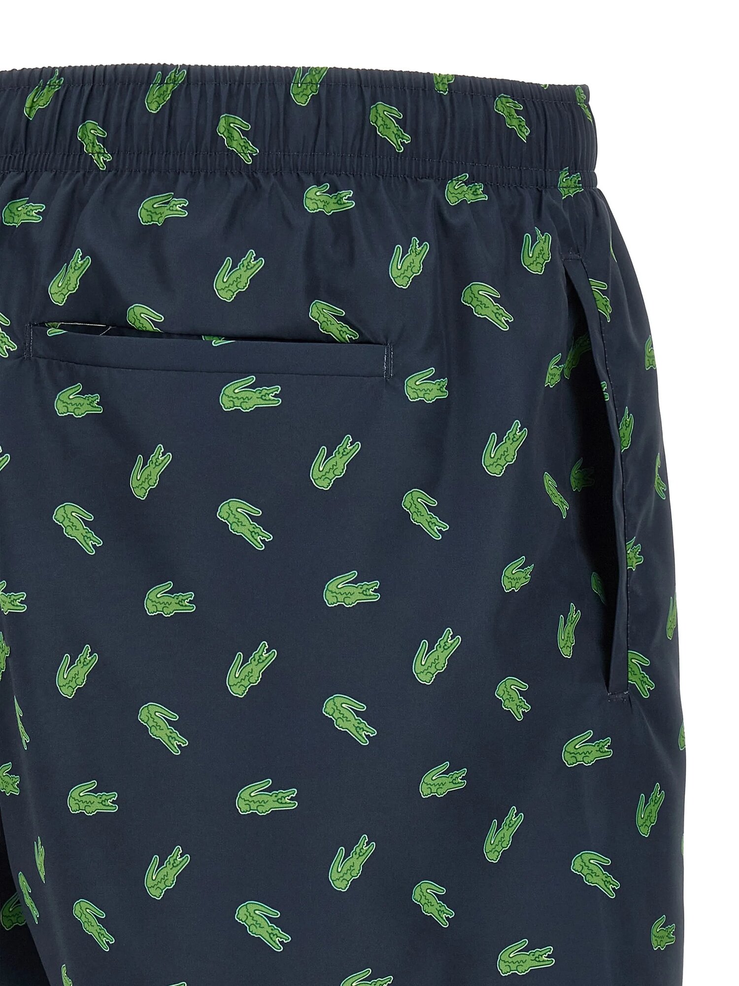 Шорты для плавания LACOSTE Logo-patch swim shorts, размер S, blue — фото 1