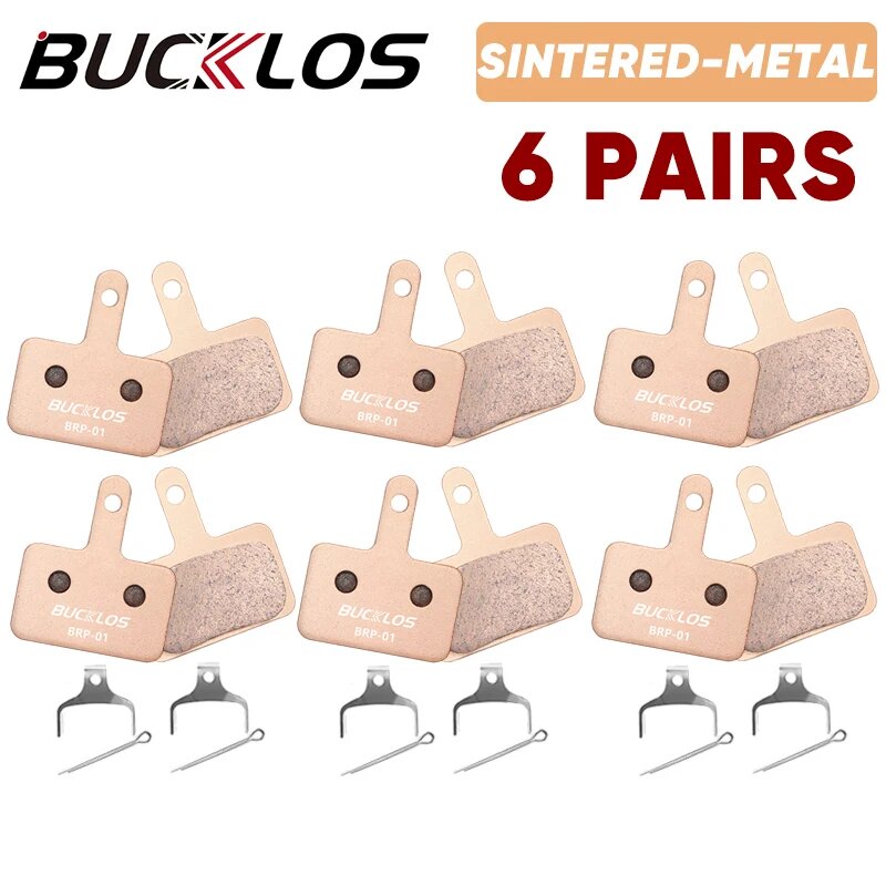 6 пар тормозных колодок BUCKLOS BRP-01 Sintered для Shimano