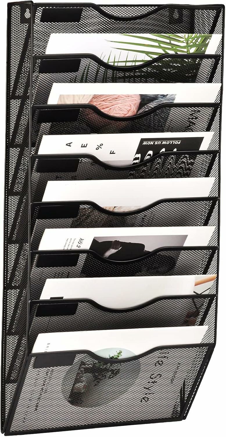 Настенный органайзер для документов из сетчатого материала