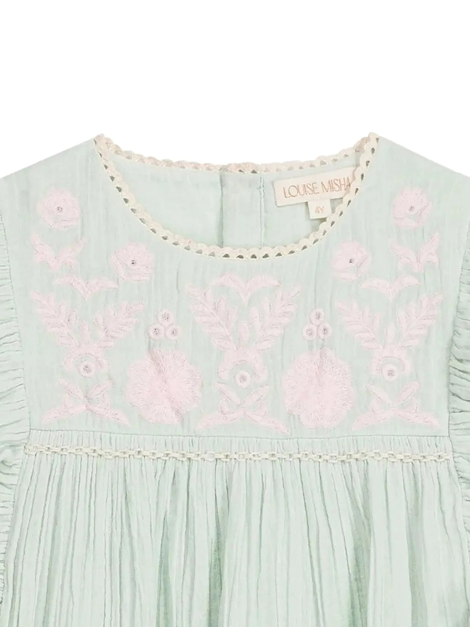 Платье LOUISE MISHA Embroidered ruffled dress, размер 4 года — фото 1
