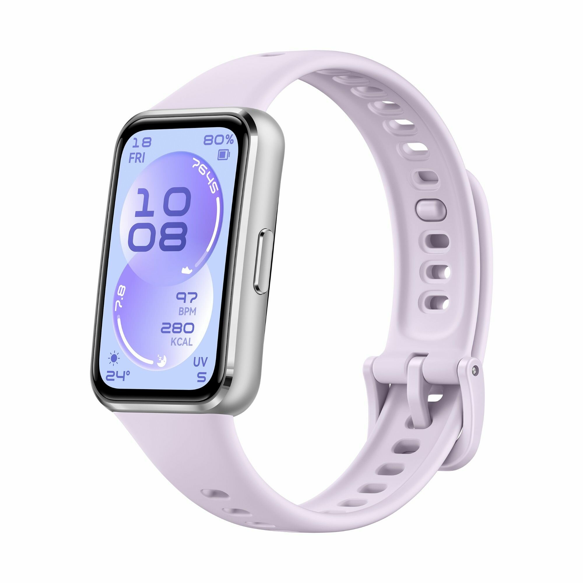 Фитнес-браслет HUAWEI BAND 11 металлический корпус, (55020GVB), фиолетовый