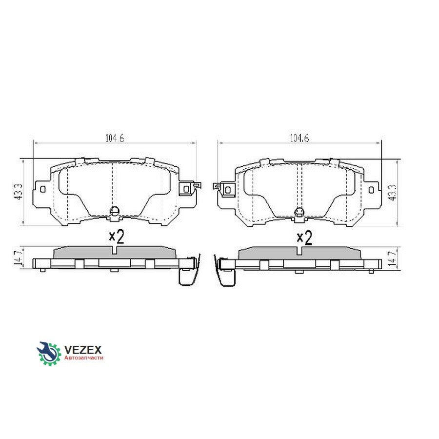 FREMAX FBP1878 колодки дисковые задние!\ Mazda CX-5 2.0/2.0D 11>