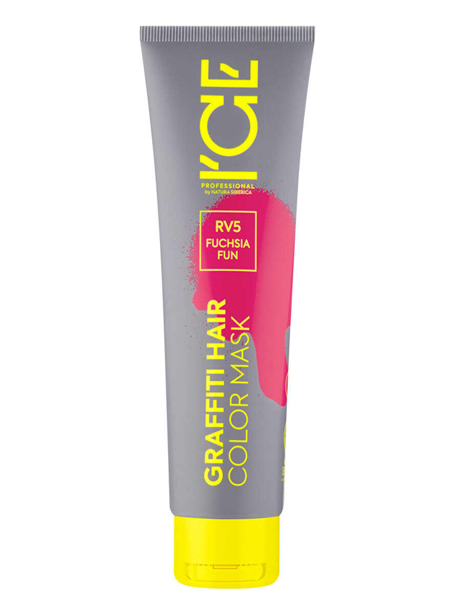 Маска тонирующая ICE PROFESSIONAL by NATURA SIBERICA Fuchsia Fun RV5 с эффектом ламинирования фуксия, 140 мл