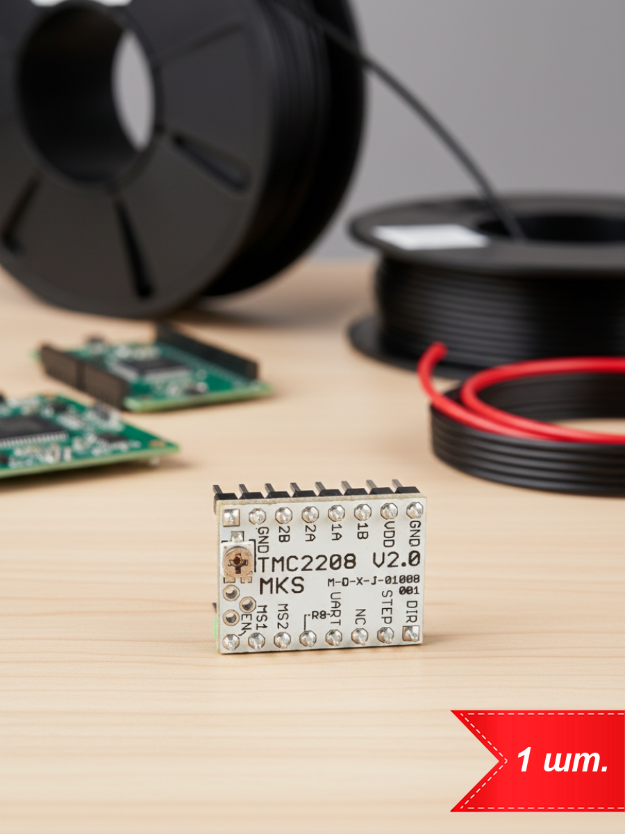 Драйвер шагового двигателя MakerBase MKS TMC2208 с радиатором (1 шт.)