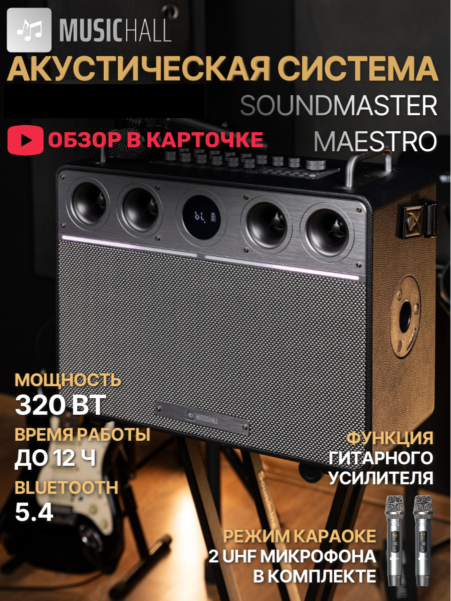 Портативная акустическая система MusicHall SoundMaster Maestro