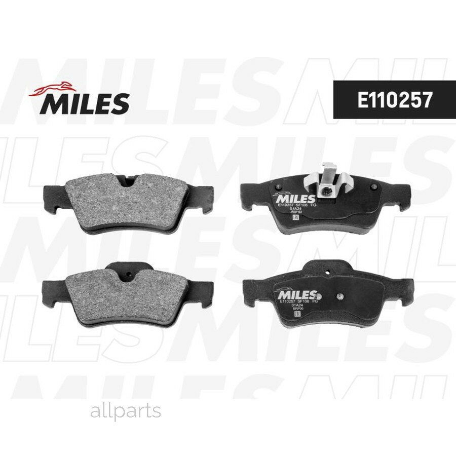 MILES E110257 Колодки тормозные MERCEDES-BENZ W164 ML 05>/W251 R-CLASS 06> задние