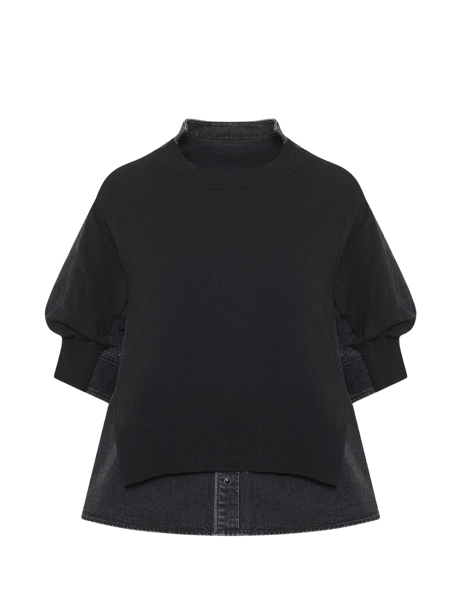 Свитер Denim-panelled sweater