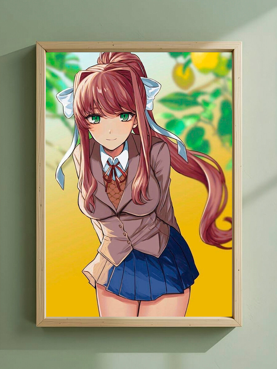 Постер, плакат на стену "Doki Doki Literature Club" 42 см х 29,7 см (А3)