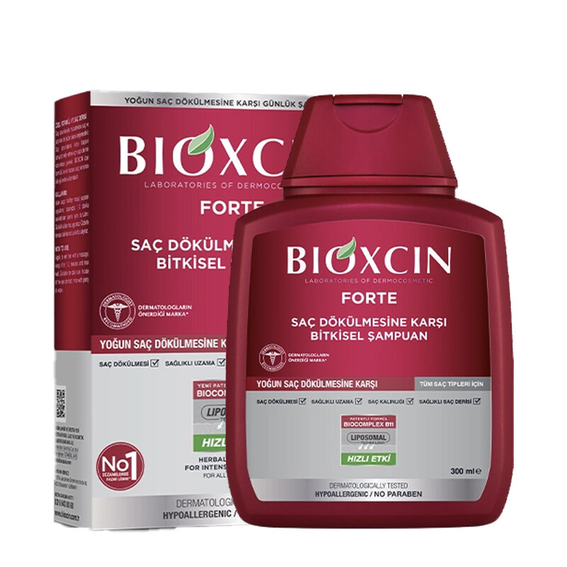 Шампунь унисекс Bioxcin Forte против выпадения волос, 300 мл