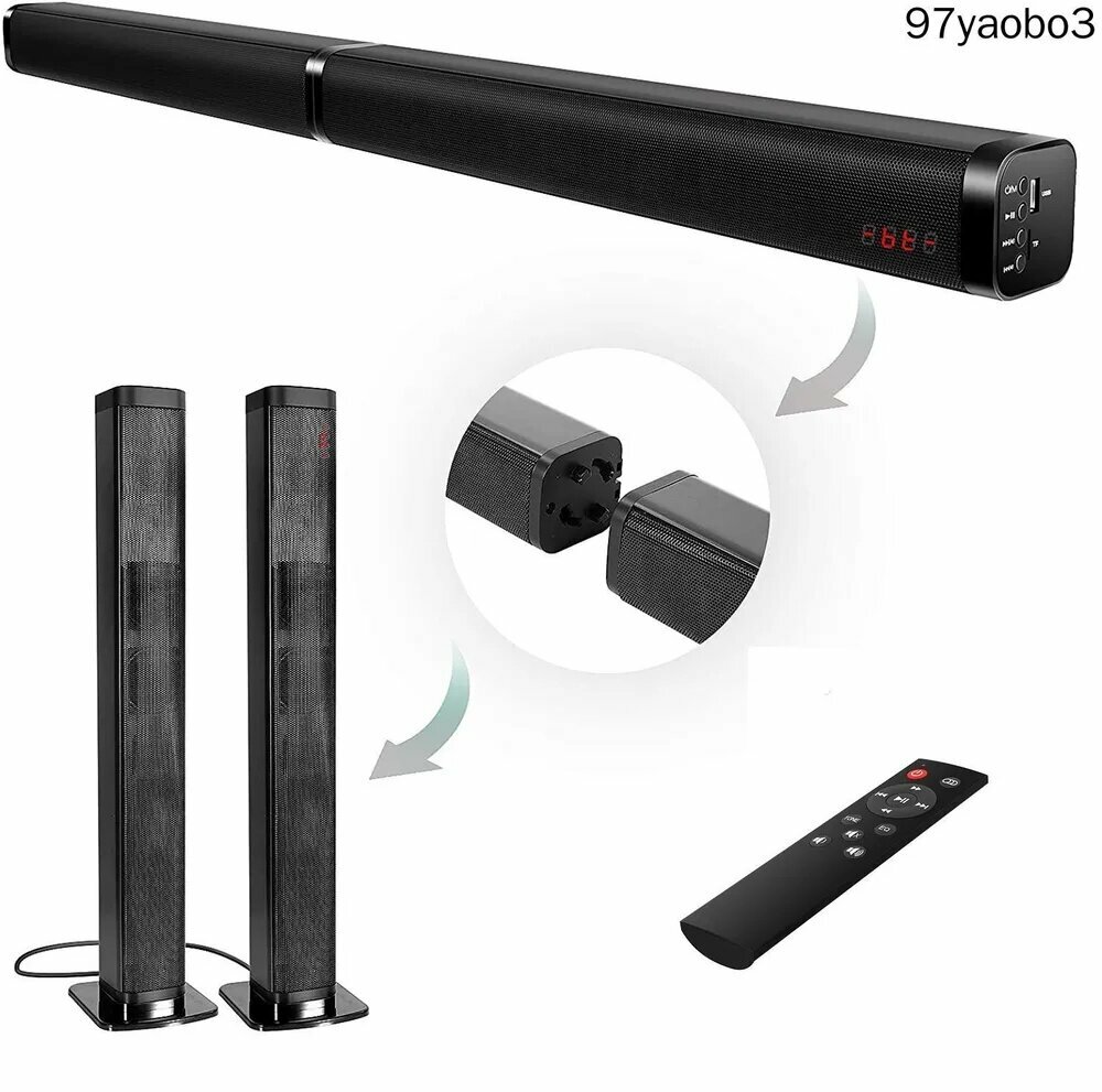 Саундбар для телевизора с Bluetooth HDMI Optical — фото 1