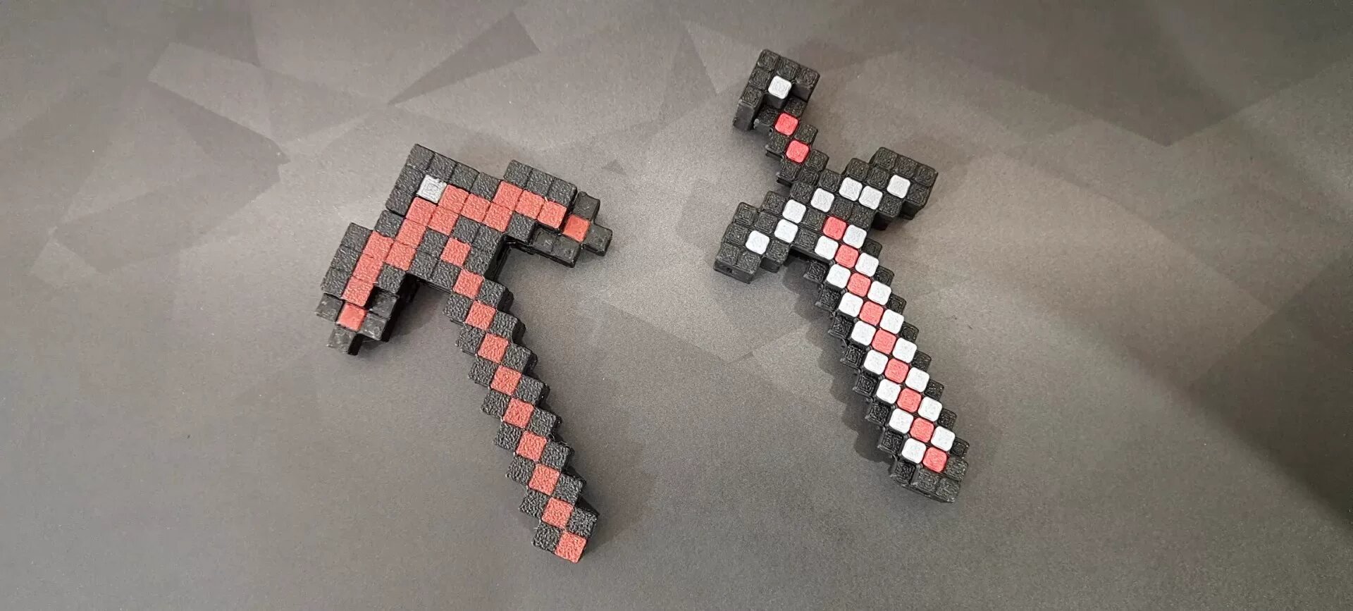 Миниатюрная фигурка крипера из Minecraft, 3D-печатная, игрушка-украшение, брелок-подвеска, мини-скелет Меч из каменной