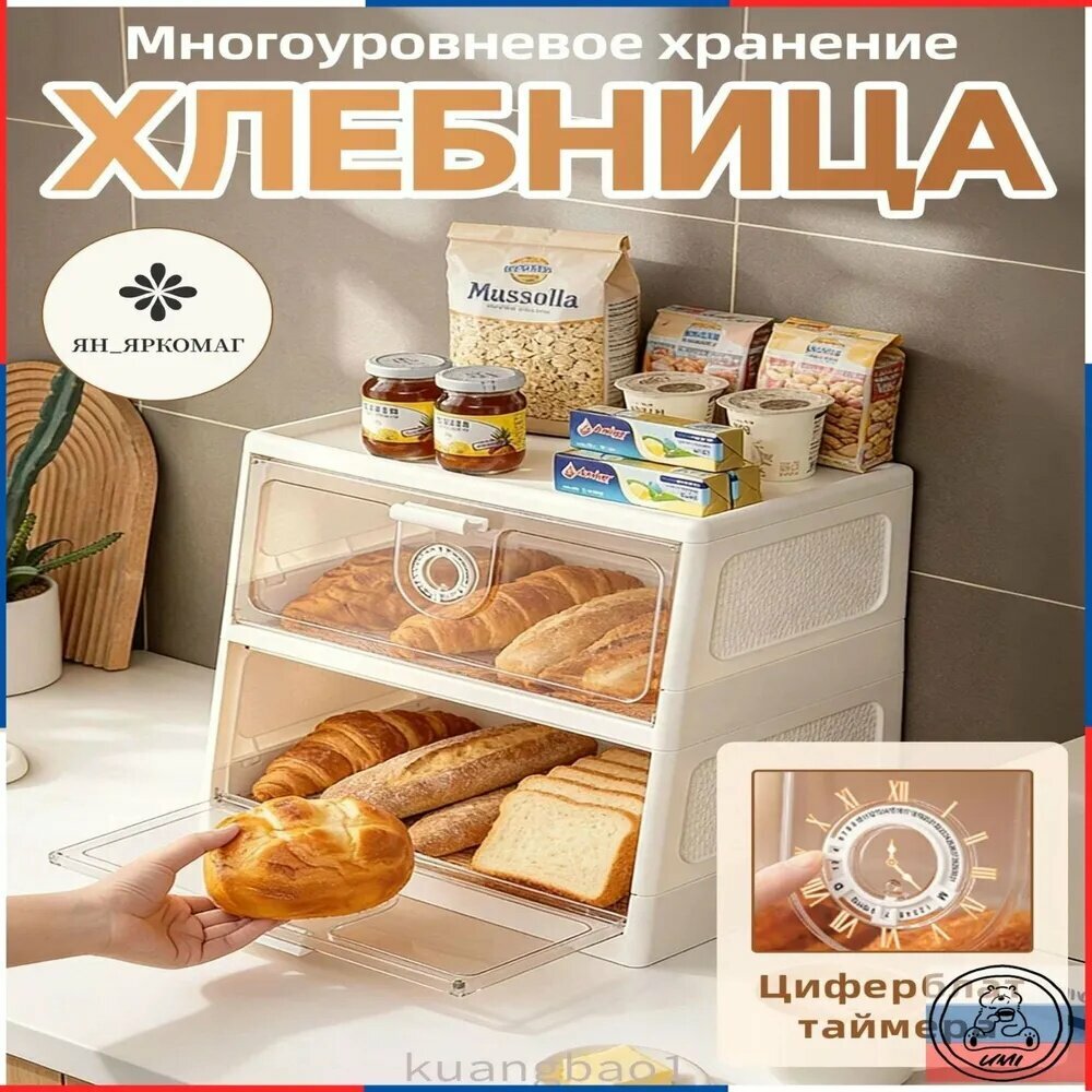 Хлебница, 40.5 см х 26.5 см х 39 см