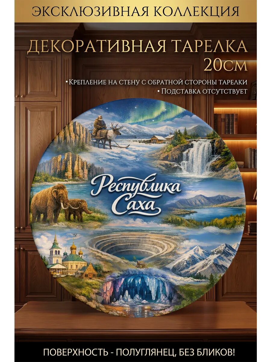 Декоративная тарелка Республика Саха