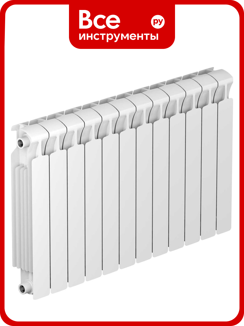 Биметаллический радиатор RIFAR MONOLIT 500 12 секц. бок. R-MN-500-12