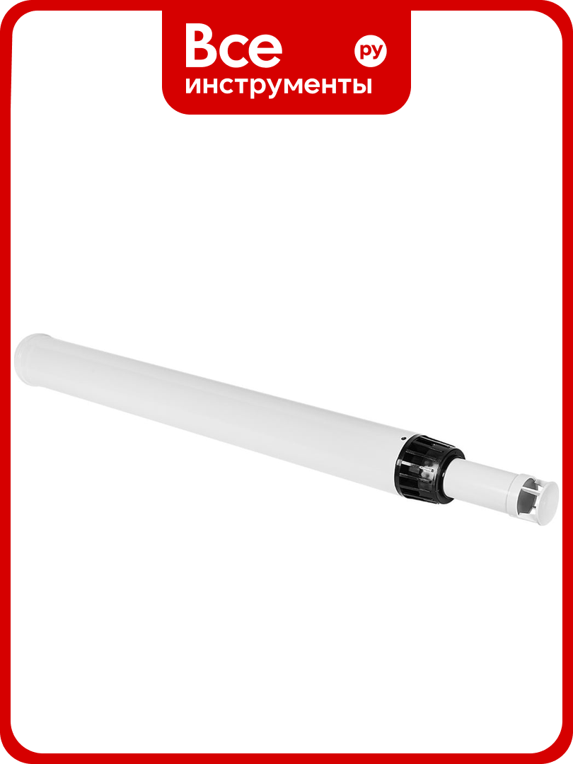 Труба с наконечником ROMMER Rca-6010-001001, алюминий, защита от обледенения, дымоходная труба для систем вентиляции