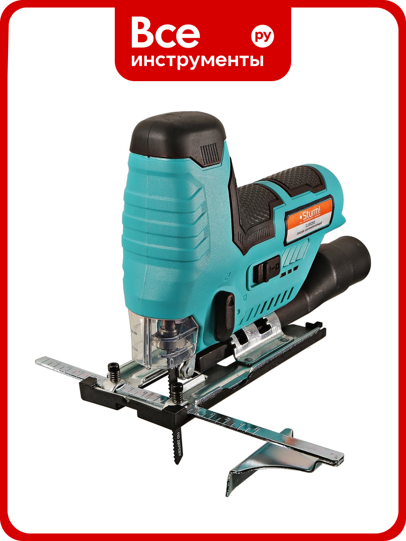 Лобзик Sturm CJS1250, 1BatterySystem, Li-ion аккумулятор, 12В, 1,627кг
