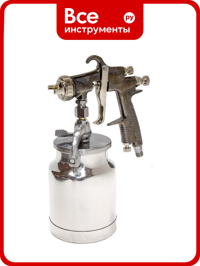 Краскопульт PI TOOLS МР-200 HVLP, (ф2,5мм) нижний бочек, артикул 4832